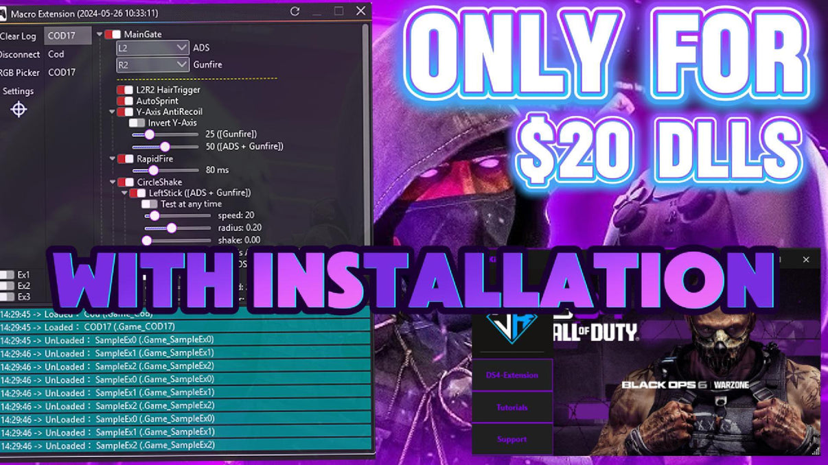 GUIDE DS4+Extension | LifeTime - WITH INSTALLATION – JK KING DS4 STORE